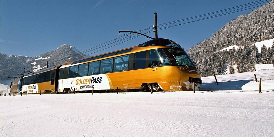 The GoldenPass Line | Gstaad to Montreux Train Tours in Winter