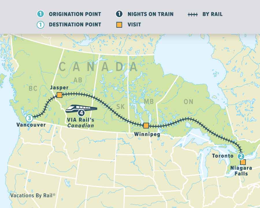 Trans Canada by Train | Trans Canada Train Vacations
