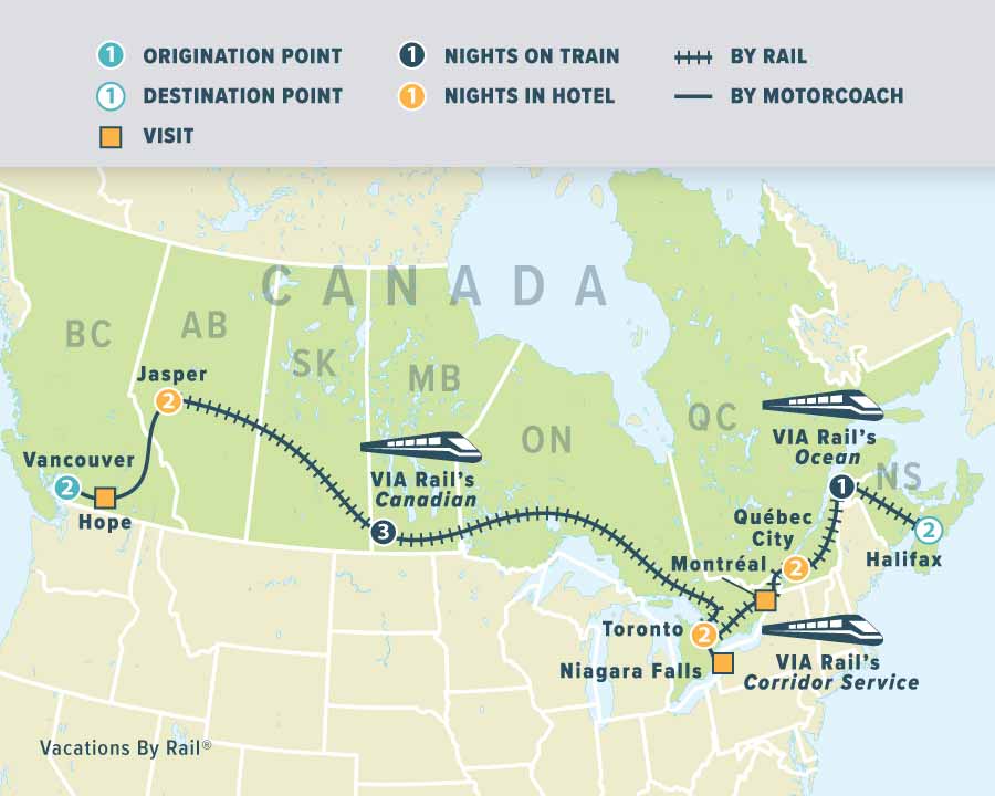 Canada Coast to Coast Escorted Experience