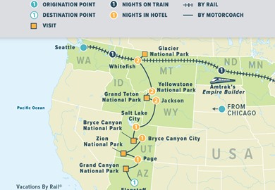 Yellowstone Tours & Vacations | Train to Yellowstone National Park