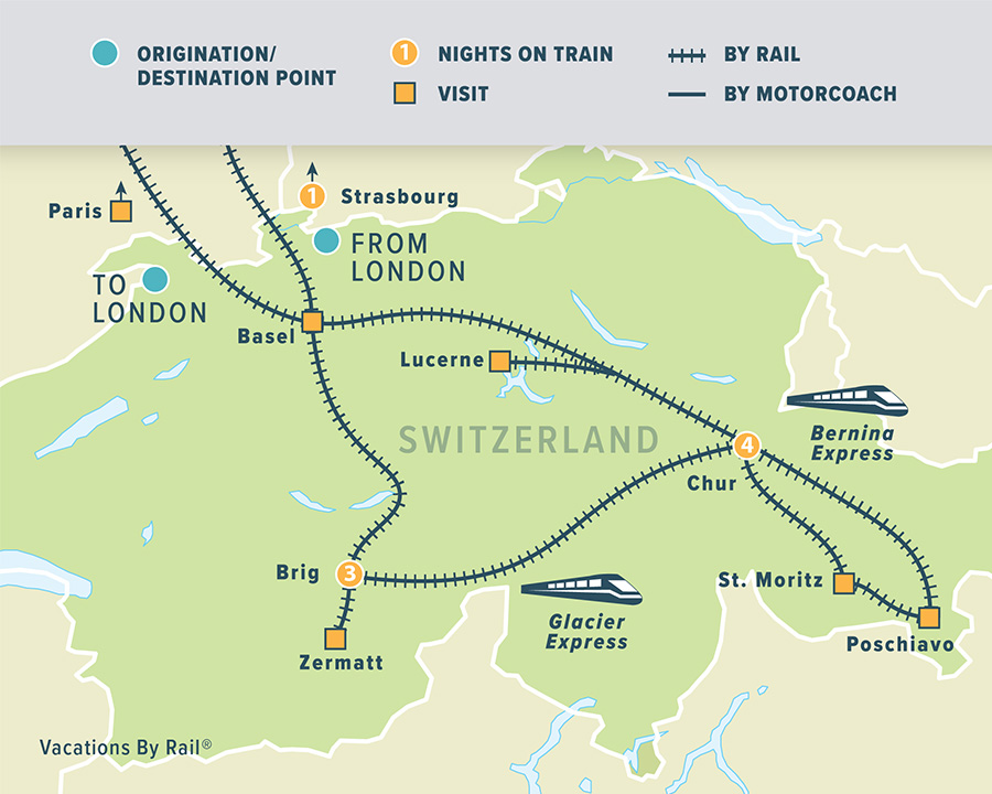 Switzerland Train Tours | Switzerland Vacation Packages