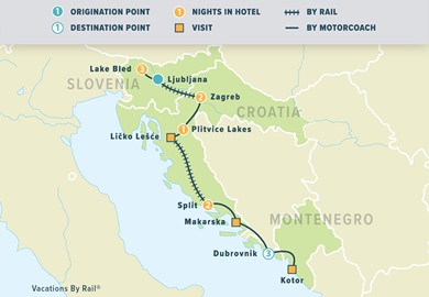 Train Vacations in Croatia