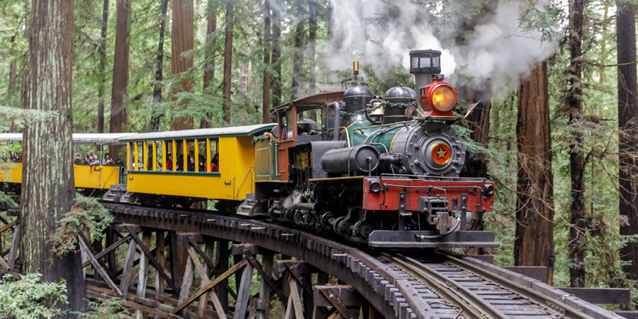 California's Redwoods, Rails & Wineries