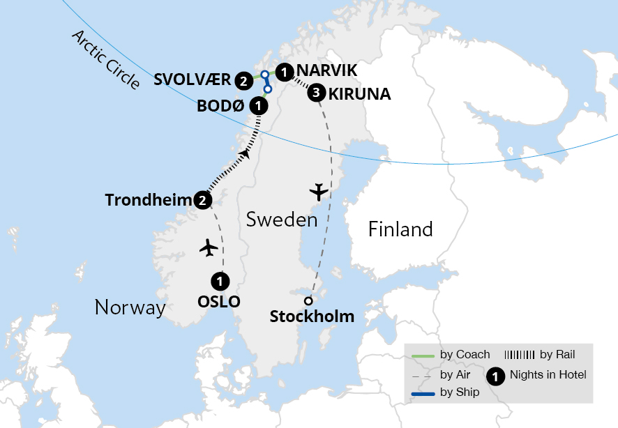 Norway and Sweden Tour | Arctic Circle Express